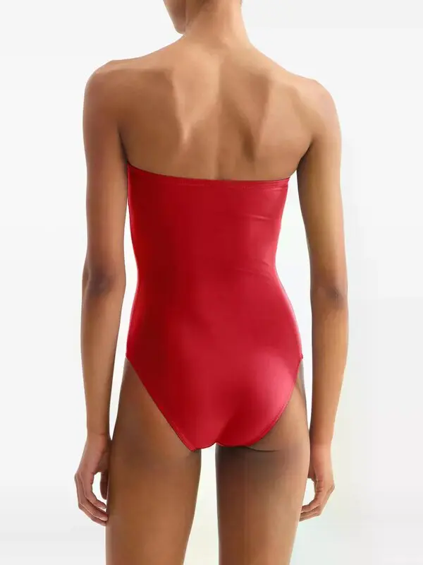 ERES Cassiopée Bustier-neck One-piece Swimsuit - Red