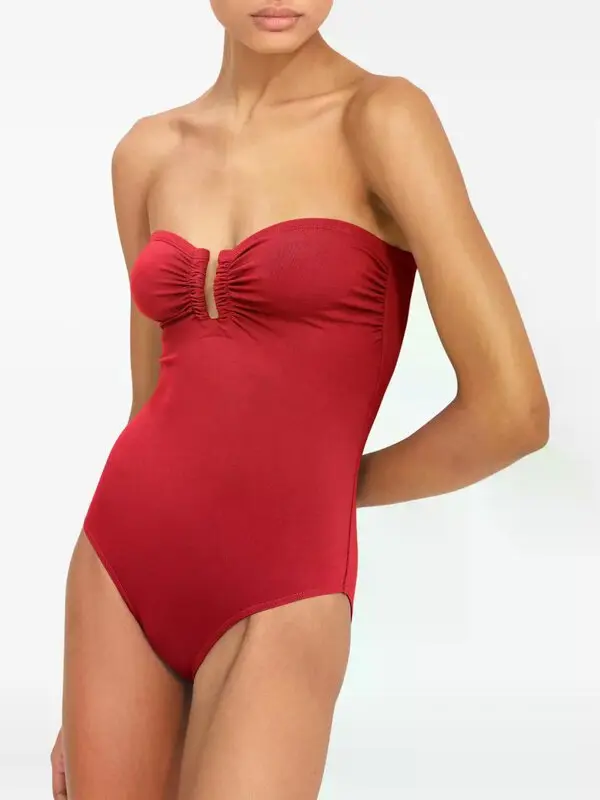 ERES Cassiopée Bustier-neck One-piece Swimsuit - Red