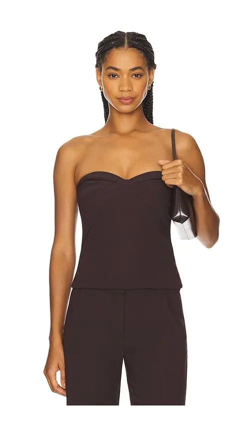 Amanda Uprichard X Revolve Soho Top - Brown
