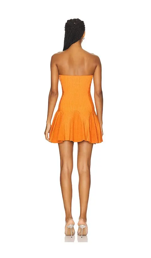 Retrofete Annina Knit Dress With Metallic Detailing - Orange