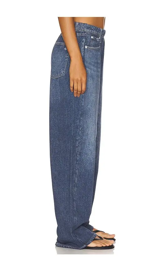 Rag & Bone Rb Miramar Terry Wide Leg Jeans - Blue