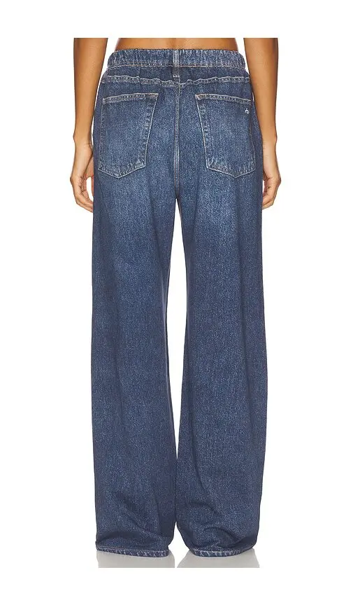 Rag & Bone Rb Miramar Terry Wide Leg Jeans - Blue