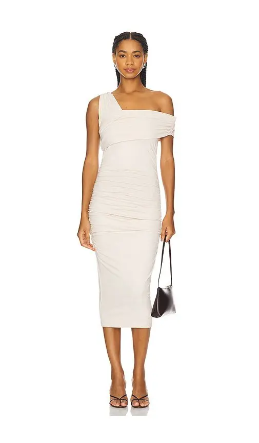 Susana Monaco One Shoulder Ruched Dress