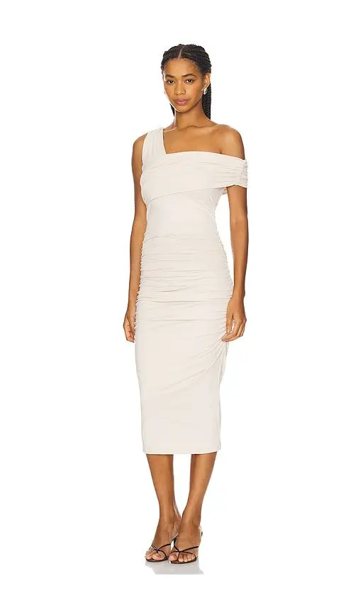 Susana Monaco One Shoulder Ruched Dress