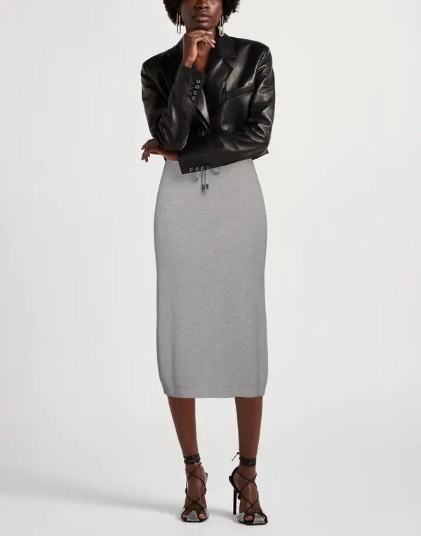 Peserico Pescarico Virgin Wool, Silk, Cashmere, Metal Fiber, And Viscose Blend Pencil Skirt