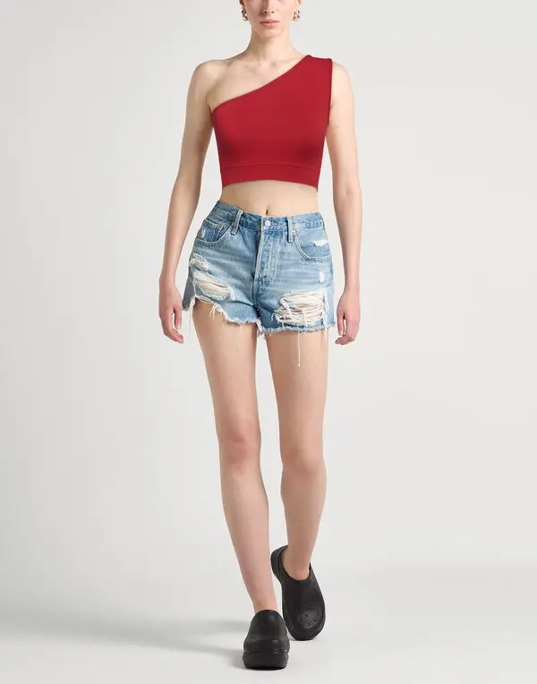 Rick Owens One-shoulder Cropped Top - Red