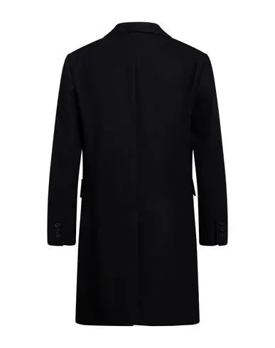 Sandro Felted Single-breasted Coat - Blue