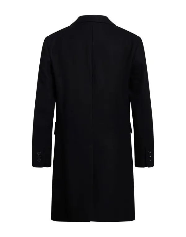 Sandro Felted Single-breasted Coat - Blue