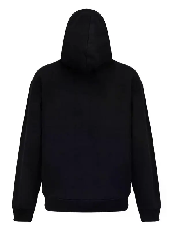 Helmut Lang Embossed Logo Hoodie - Black