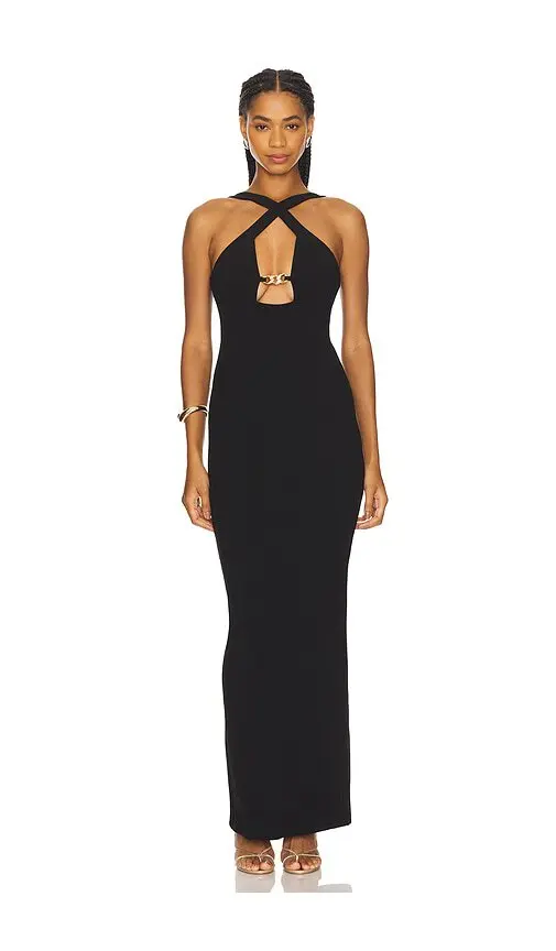 green emerald velvet dress Love Affair Gown Black / XS main image 0