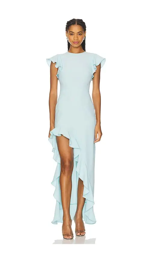 Amanda Uprichard Anarosa Ruffled High-low Dress - Larimer