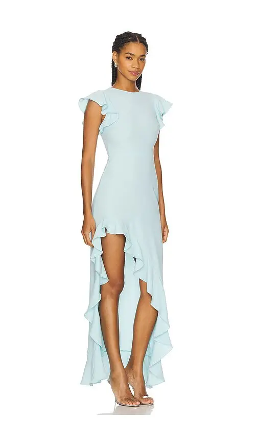 Amanda Uprichard Anarosa Ruffled High-low Dress - Larimer