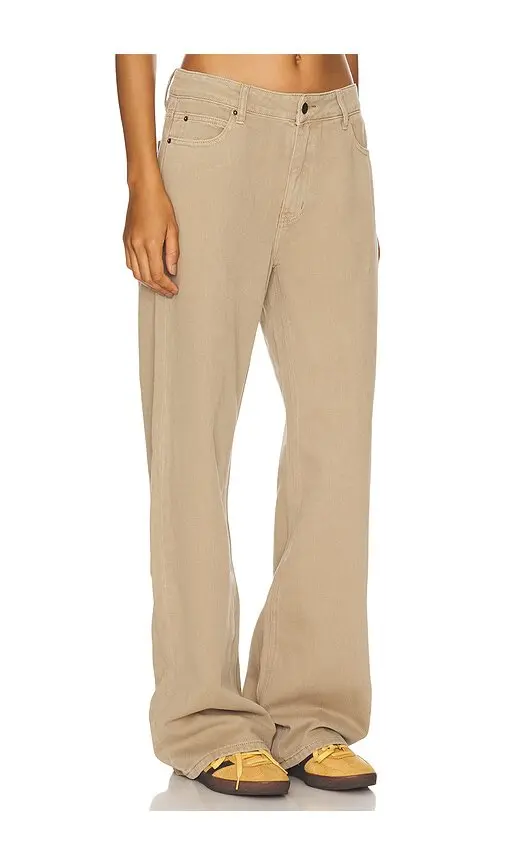 Lioness Wide Leg Jeans Beige - Stone