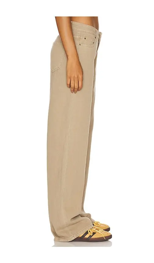 Lioness Wide Leg Jeans Beige - Stone
