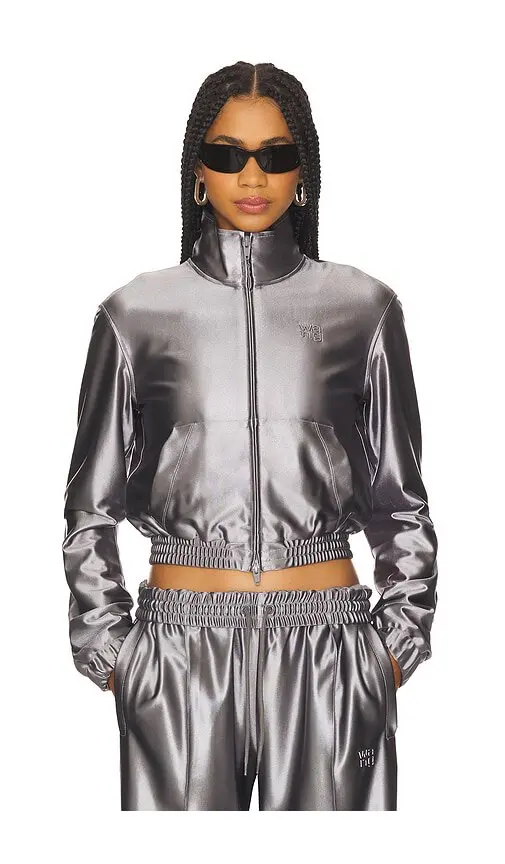 Alexander Wang Shrunken Zip-up Jacket