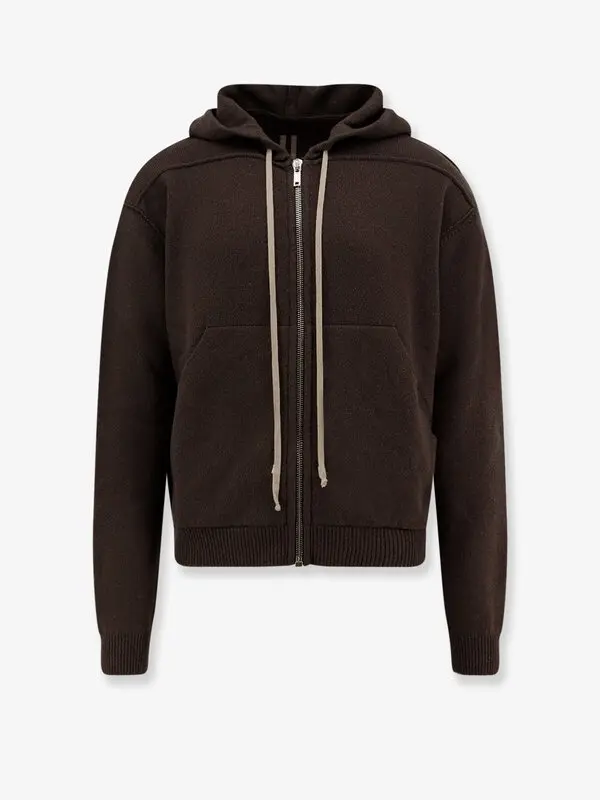 Rick Owens Cashmere Hooded Sweatshirt