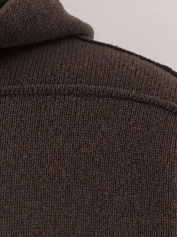 Rick Owens Cashmere Hooded Sweatshirt