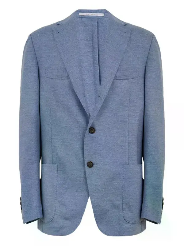 Eleventy Single-breasted Blazer - Blue