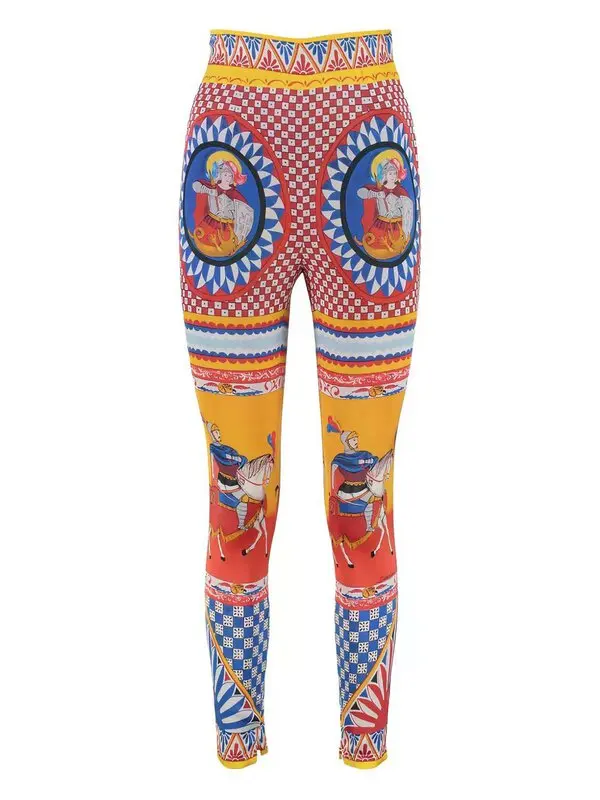Dolce & Gabbana Silk Legging Trousers