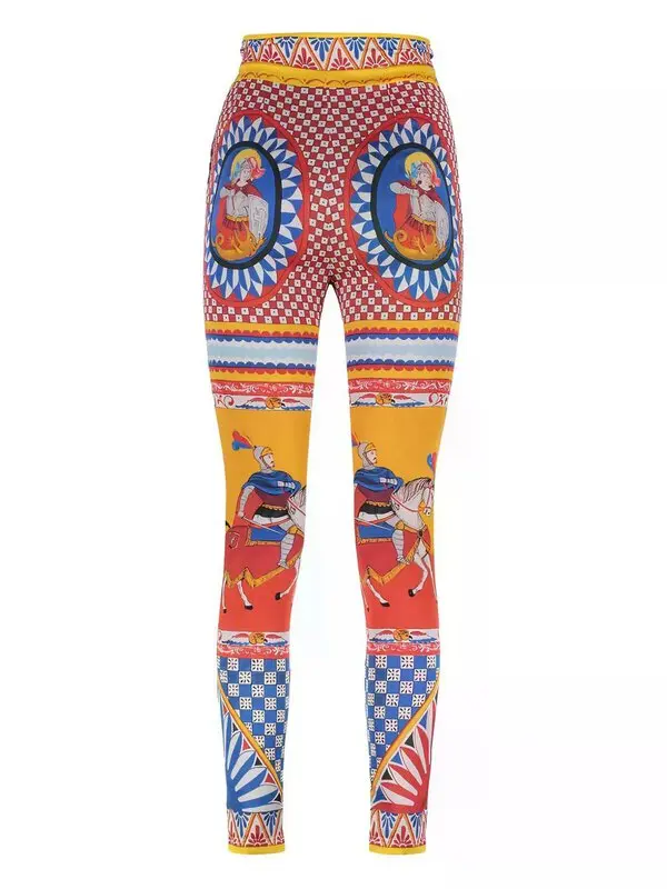 Dolce & Gabbana Silk Legging Trousers
