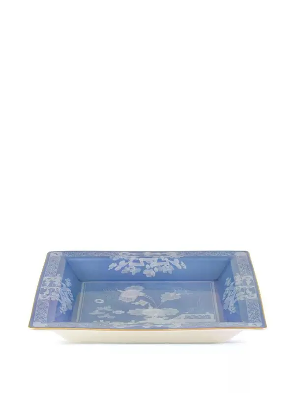 GINORI 1735 Oriente Italiano Floral-patterned Square Tray