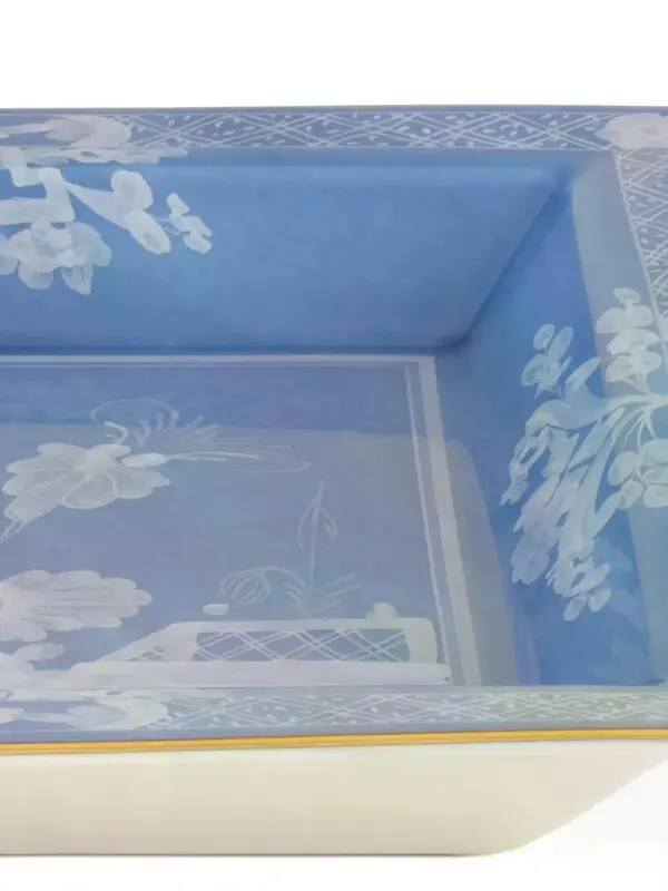GINORI 1735 Oriente Italiano Floral-patterned Square Tray