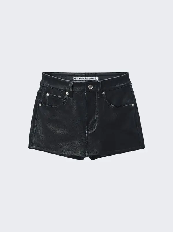 Alexander Wang Mid-rise Mini Skort - Black