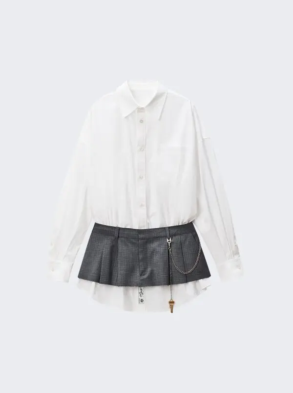 Alexander Wang Pre-styled Shirt Dress - White