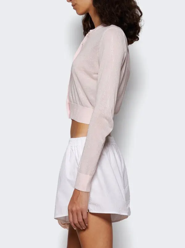 Alexander Wang Cropped Crewneck Cardigan