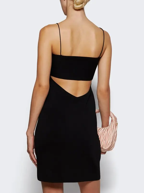 Alexander Wang Cami Band Mini Slip Dress With Logo Jacquard