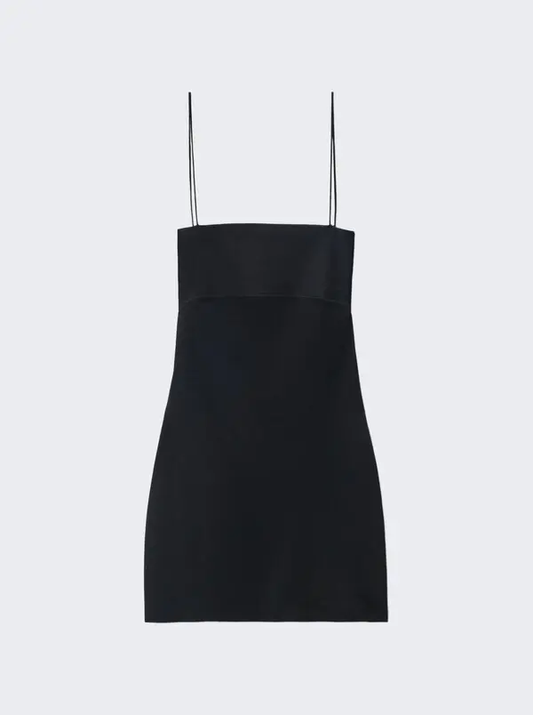 Alexander Wang Cami Band Mini Slip Dress With Logo Jacquard - Black