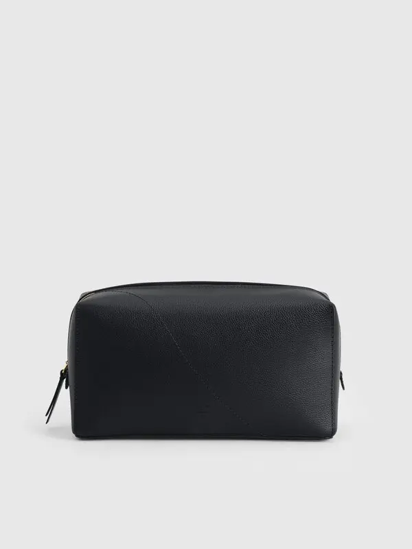 ATP ATELIER Pomaia Grained Leather Makeup Bag