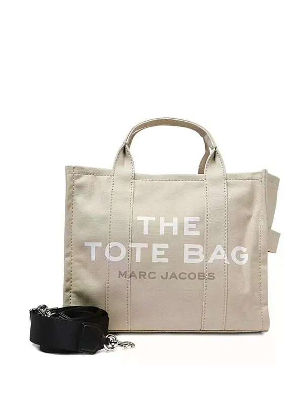 Marc Jacobs Logo Printed Top Handle Tote - Neutrals