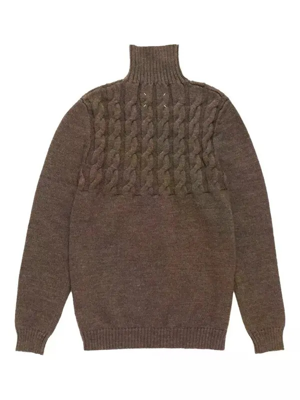 MAISON MARGIELA Cable-knit Turtleneck Jumper