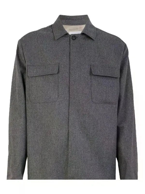 Eleventy Long-sleeve Patch-pocket Shirt