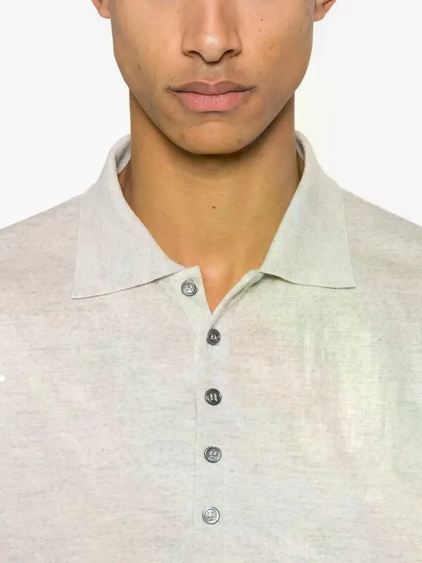 Thom Browne 4-bar Wool Polo Shirt