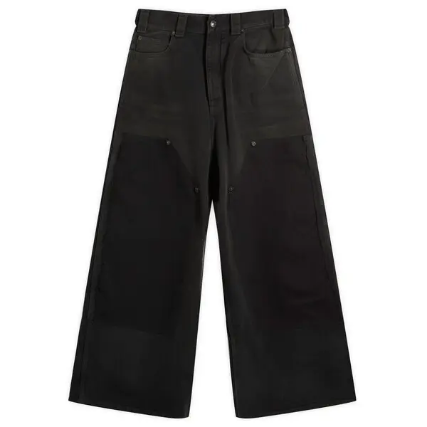 Balenciaga Grunge Ripped Off Baggy Trousers