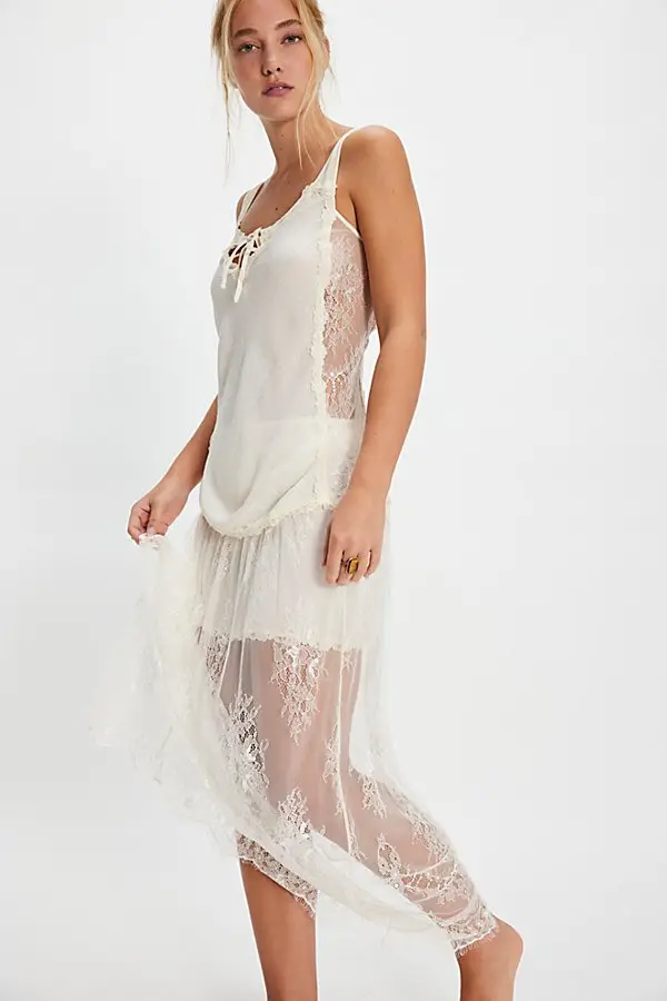 Free People Together Again Slip Set - Sugar Swizzle