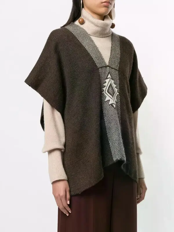 Voz Manta Estrella Knitted Top - Brown