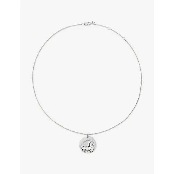 Monica Vinader Aries Zodiac Pendant Necklace - Silver