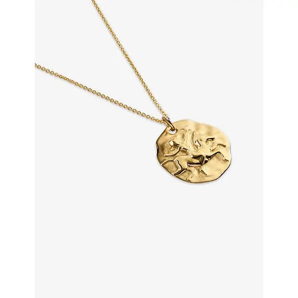 Monica Vinader Sagittarius Zodiac Pendant Necklace - Gold