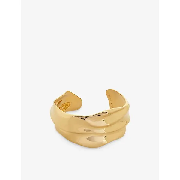 Monica Vinader Nomade Bold Cuff - Gold