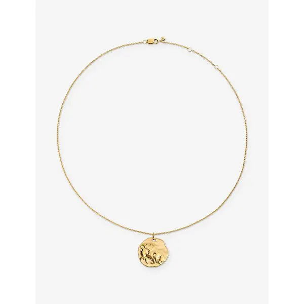 Monica Vinader Taurus Zodiac Pendant Necklace - Gold