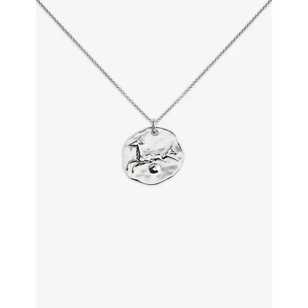 Monica Vinader Capricorn Zodiac Pendant Necklace - Silver