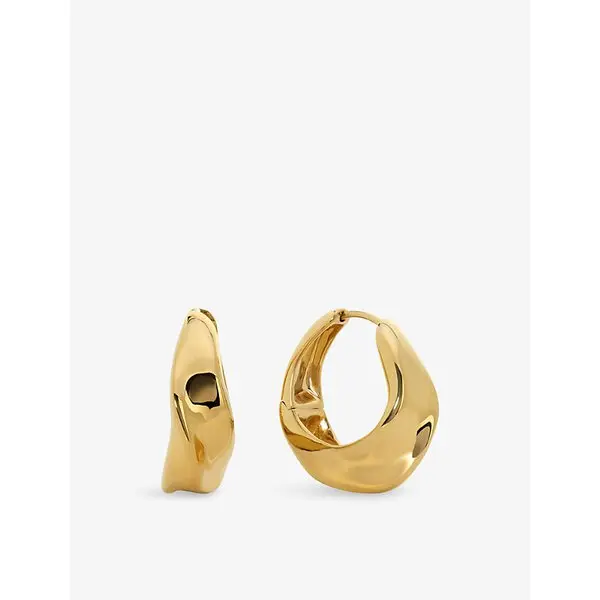 Monica Vinader Nomade Medium Hoop Earrings - Gold