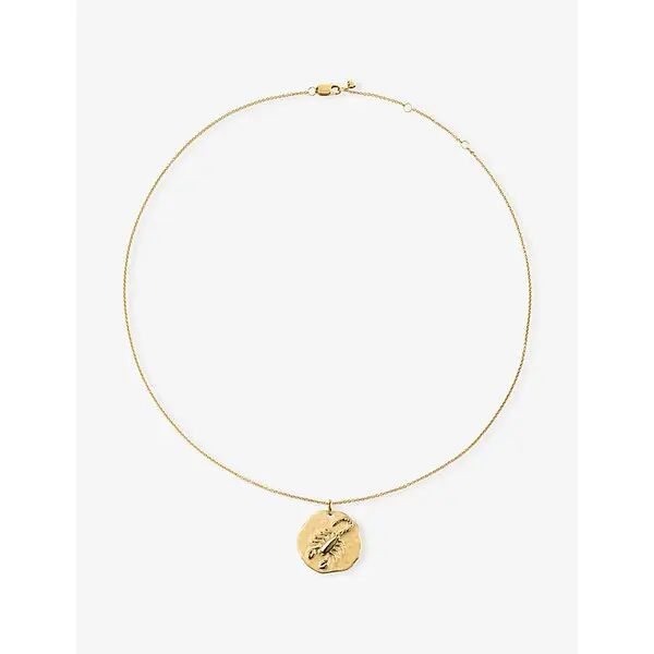 Monica Vinader Scorpio Zodiac Pendant Necklace - Gold