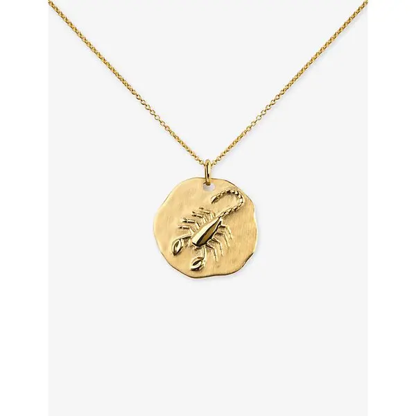 Monica Vinader Scorpio Zodiac Pendant Necklace - Gold