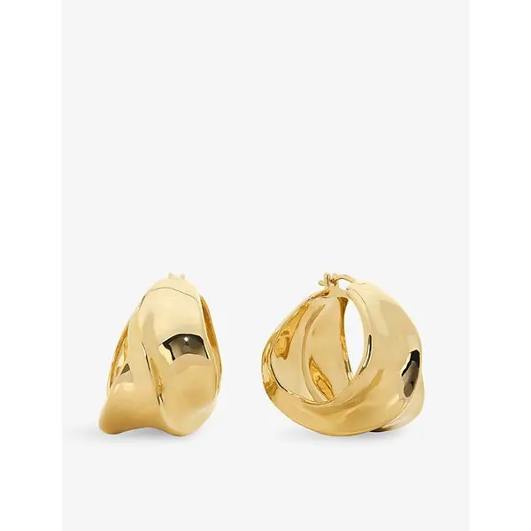 Monica Vinader Nomade Bold Medium Hoop Earrings - Gold