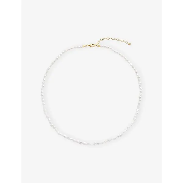 Monica Vinader Capri Keshi Pearl Necklace - Gold
