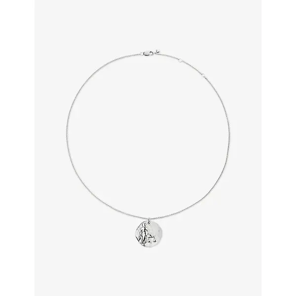 Monica Vinader Libra Zodiac Pendant Necklace - Silver
